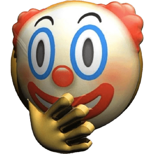 Badut emoji iphone ★ Stickers for Telegram